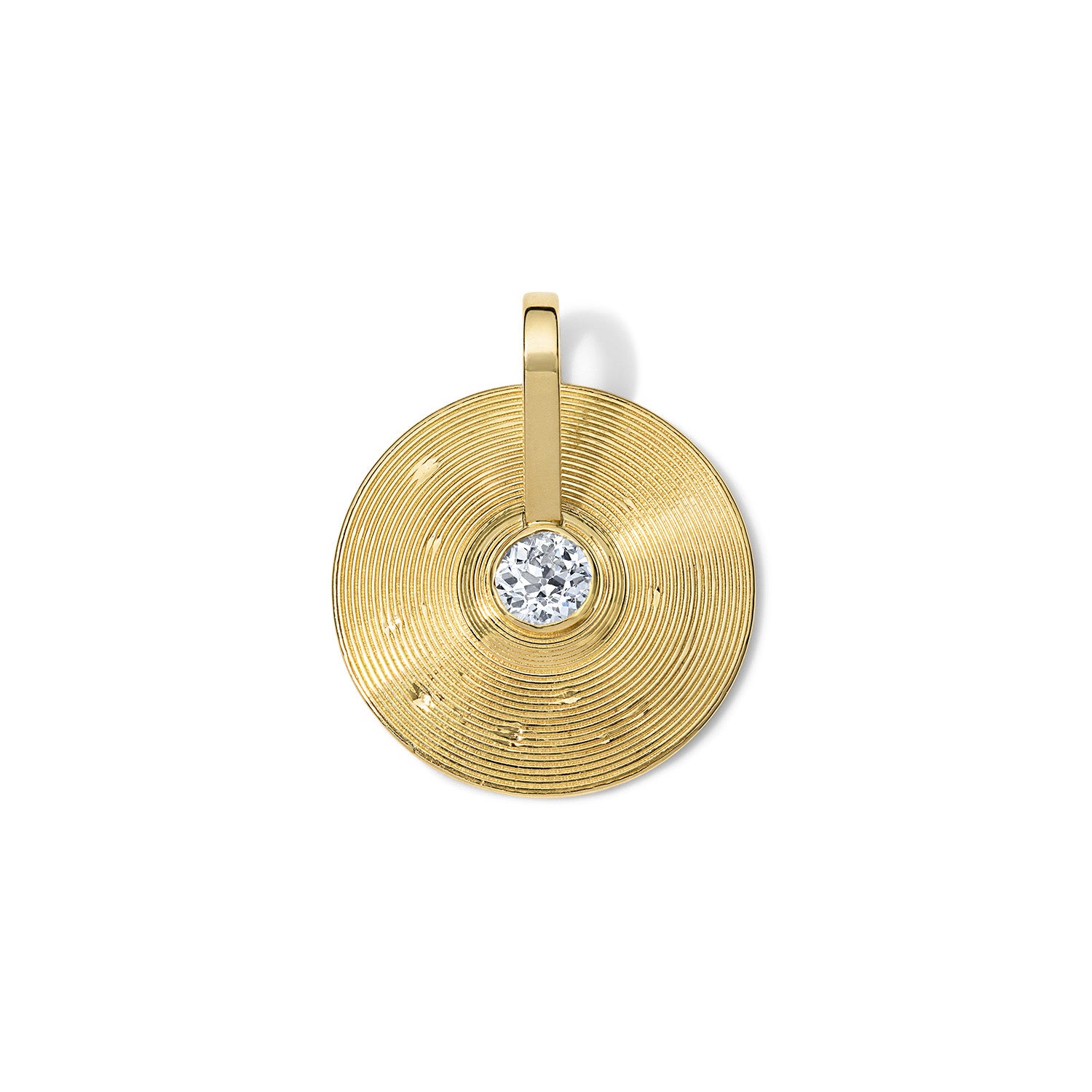 Small Cymbal Pendant - Diamond – Jade Ruzzo